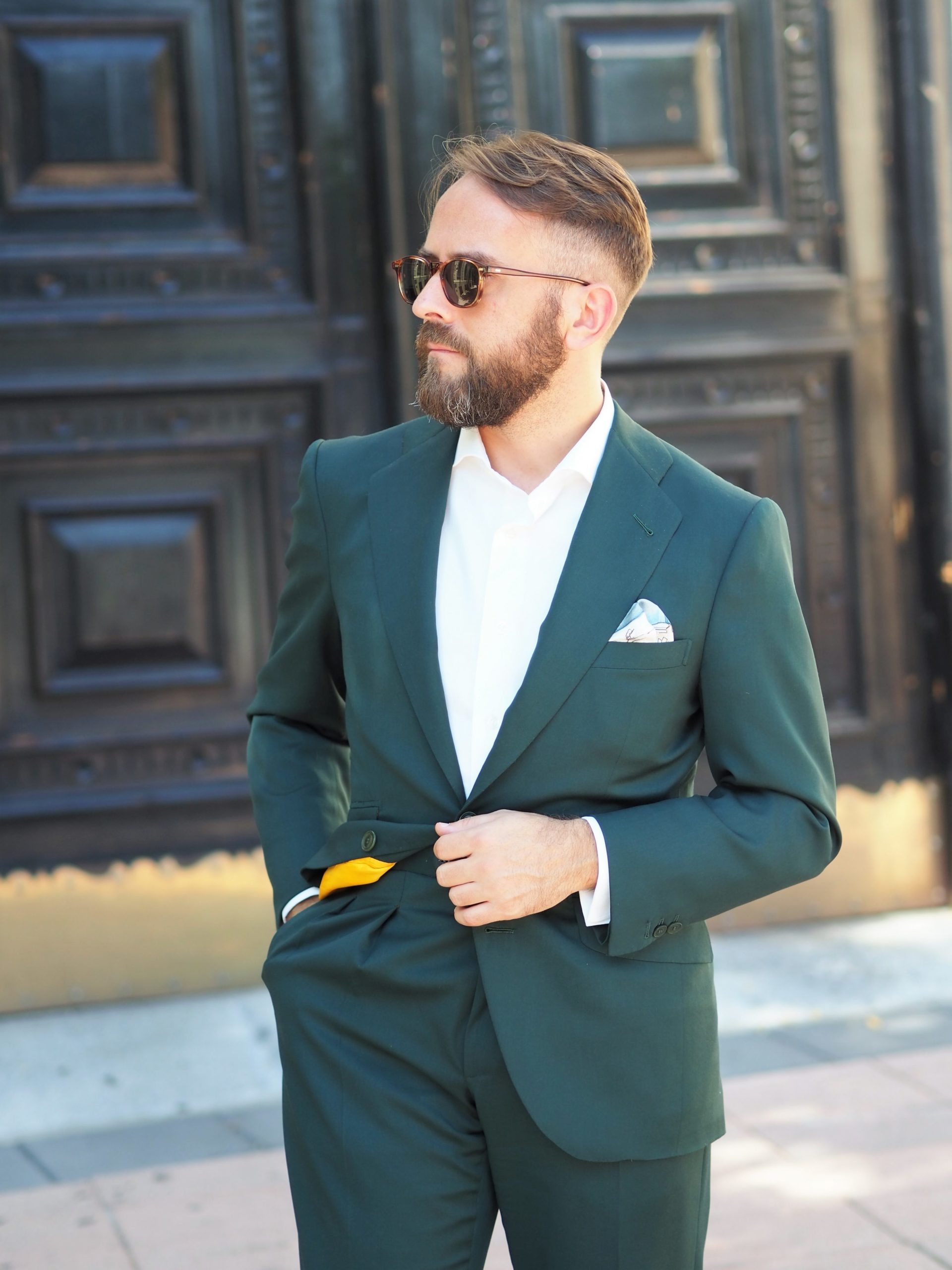 Traje verde – Sastrería Serna